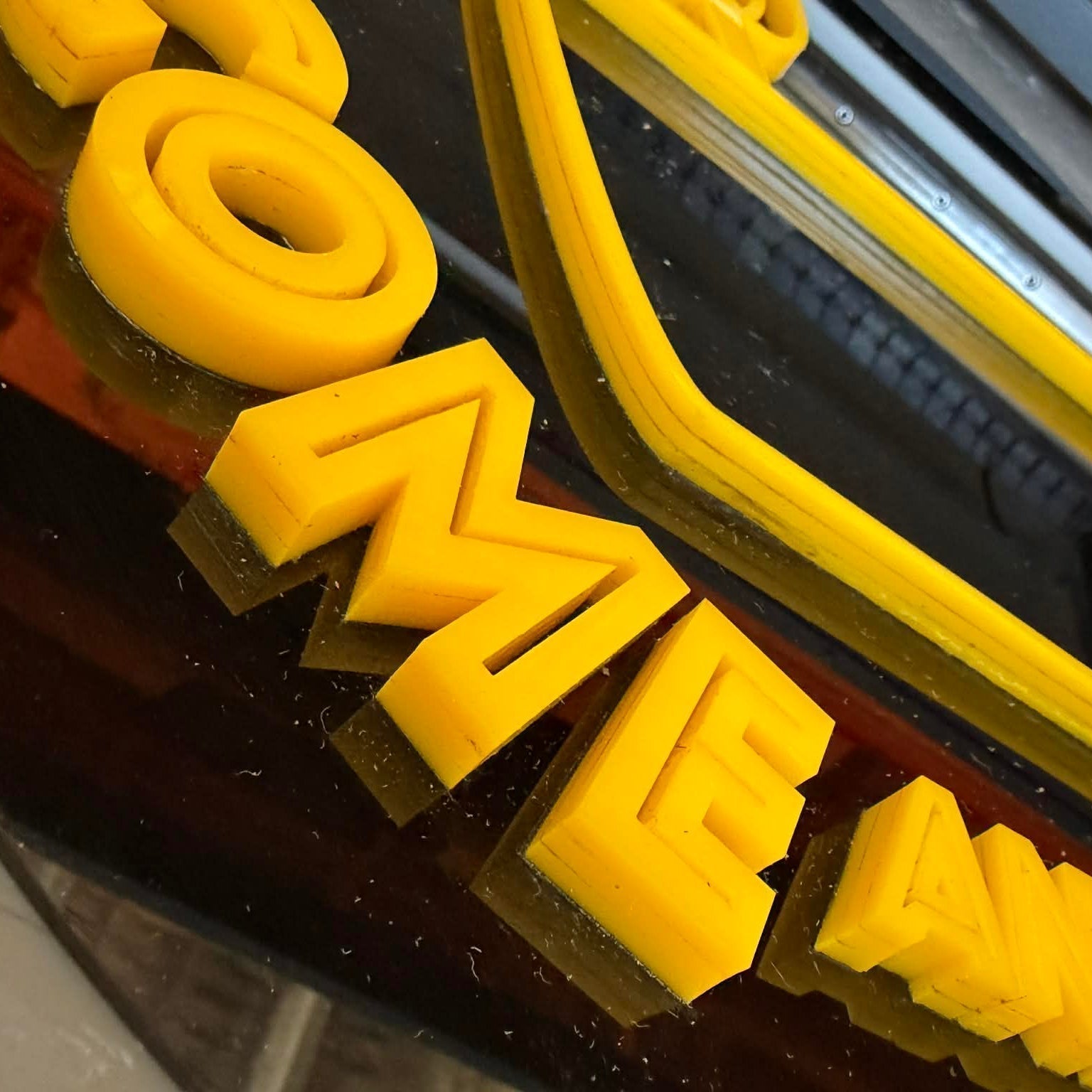 Raised Acrylic Logo Sign Brisbane | Embossed Laser Cut Sign for Come ...