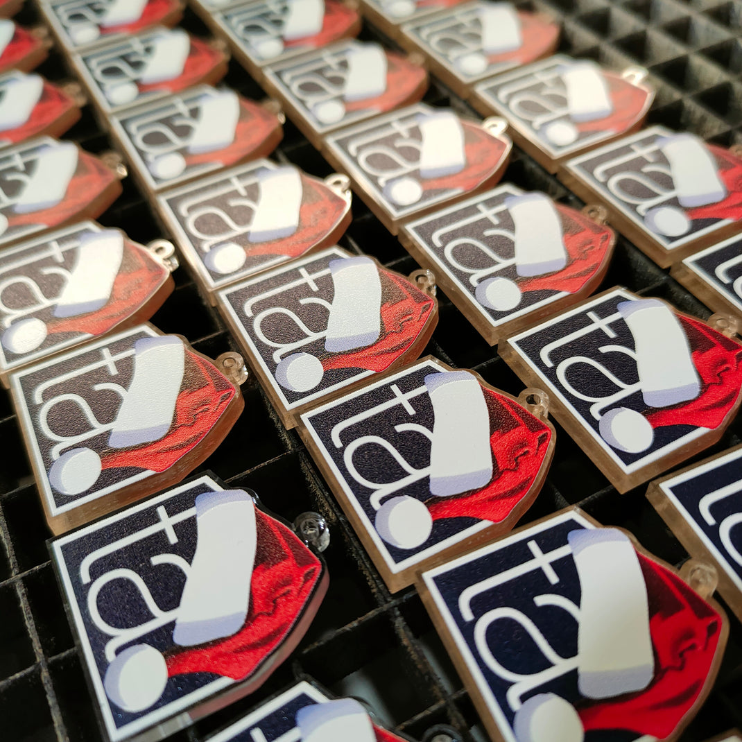 UV Printed Acrylic Planar Earrings Pendants | Brisbane | Laser Dragon